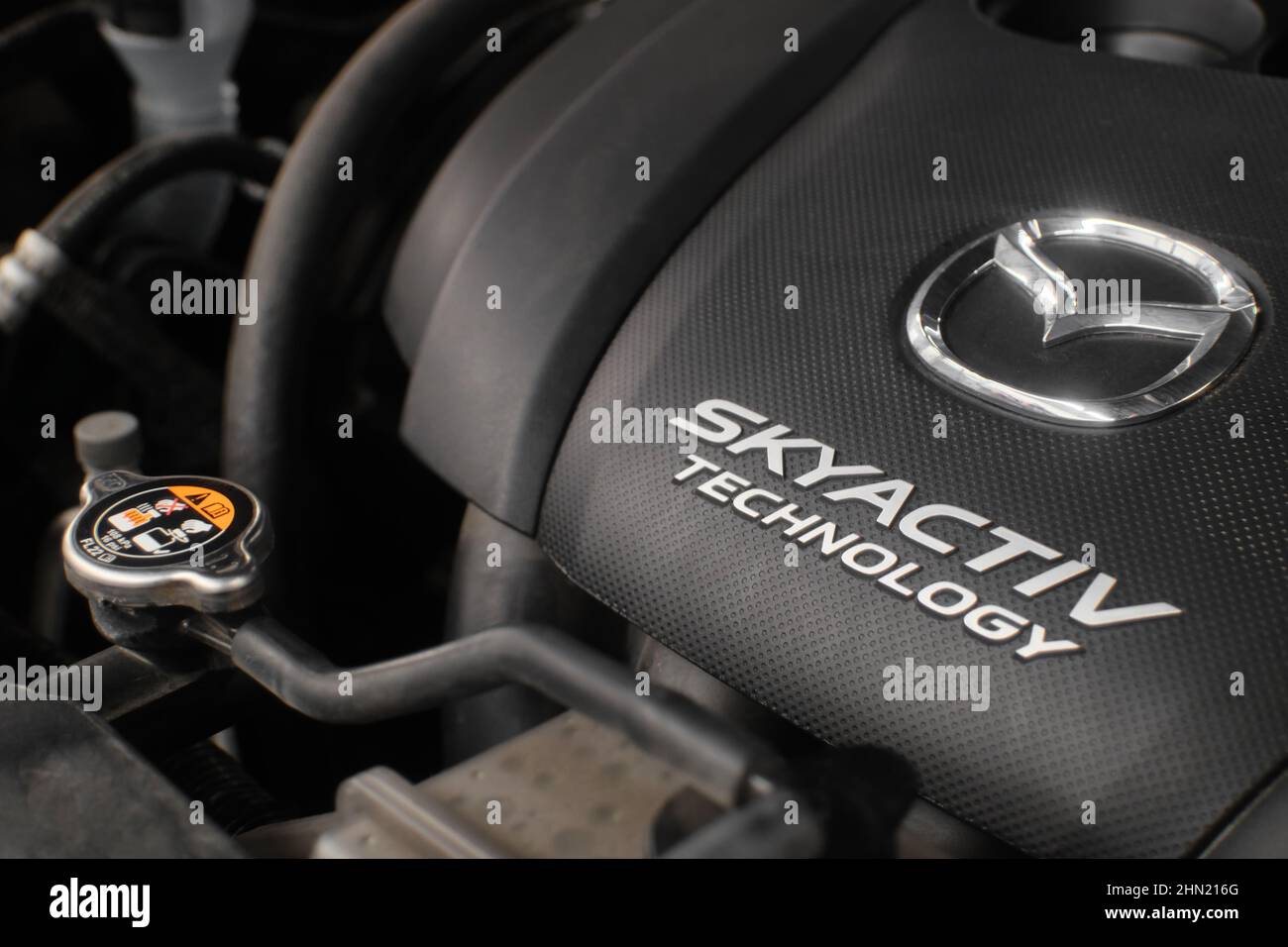 Mazda engine cover hi-res stock photography and images - Alamy