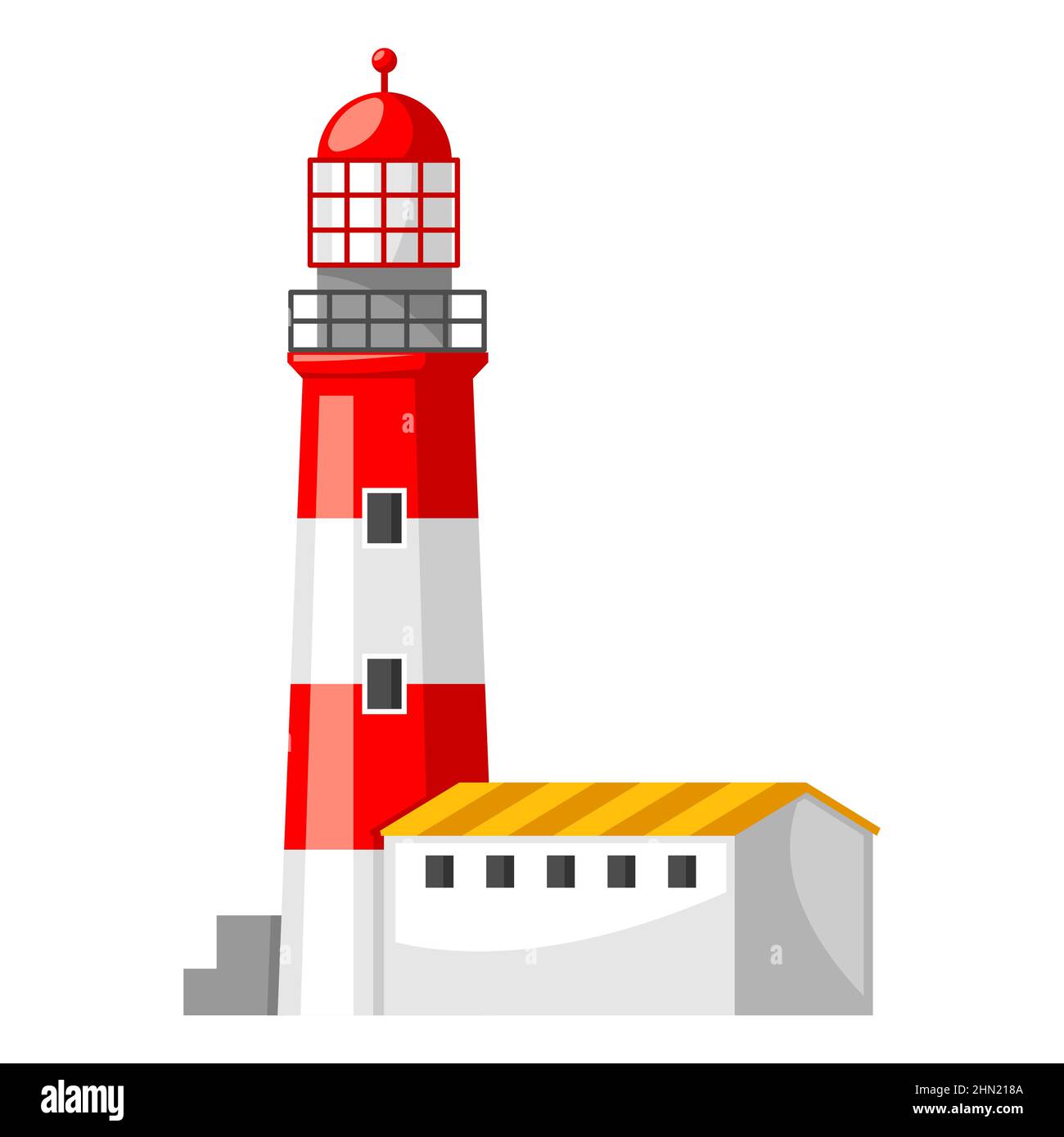 Lighthouse icon vector image Cut Out Stock Images & Pictures - Alamy