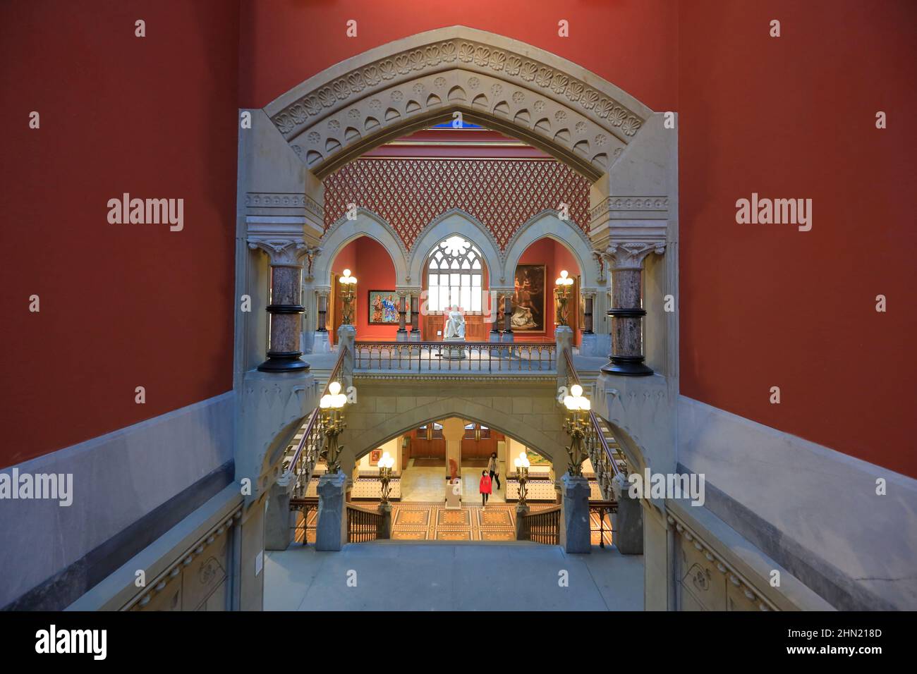 Interior view of Fumess-Hewitt Building of Pennsylvania Academy of the ...