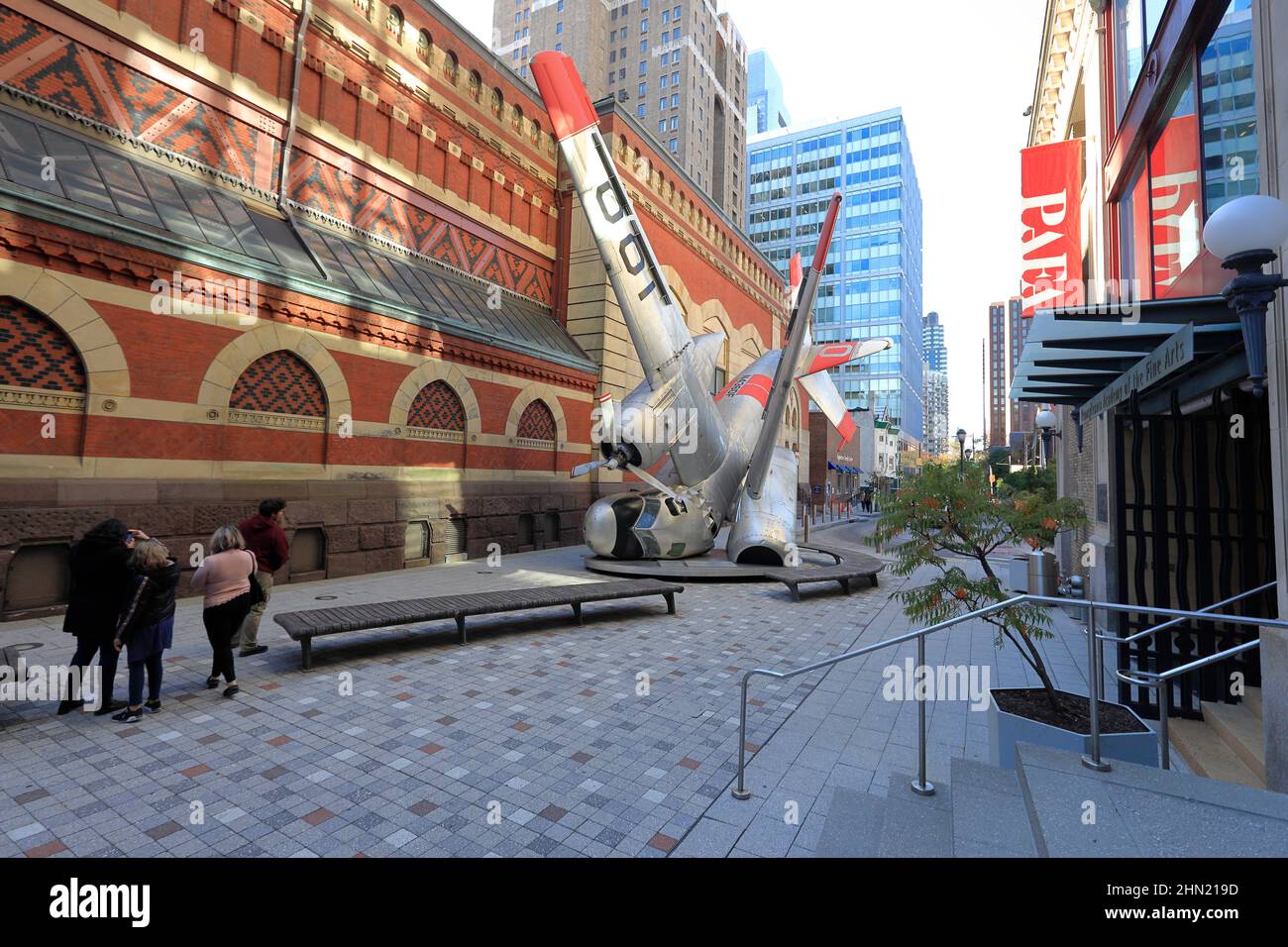 Grumman Greenhouse sculpture by Jordan Griska display at Lenfest Plaza ...