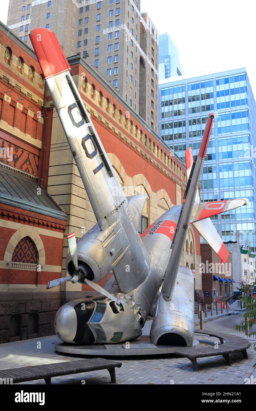 Grumman Greenhouse sculpture by Jordan Griska display at Lenfest Plaza ...