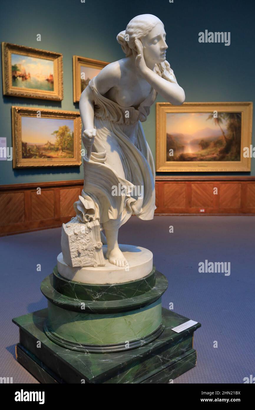 Nydia,the Blind Girl of Pompeii by American Neoclassical sculptor ...