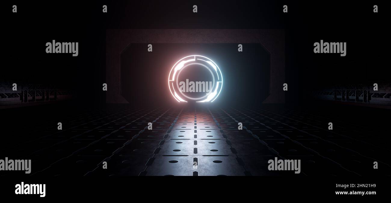 Metaverse Scene Metallic Cement Digital Technology Background Cosmic ...