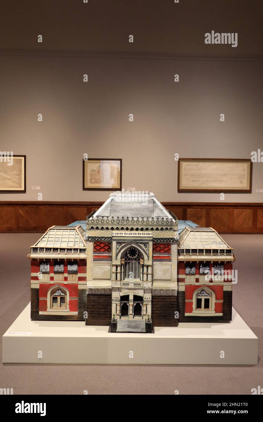 The architectural model of Fumess-Hewitt Building display in the ...