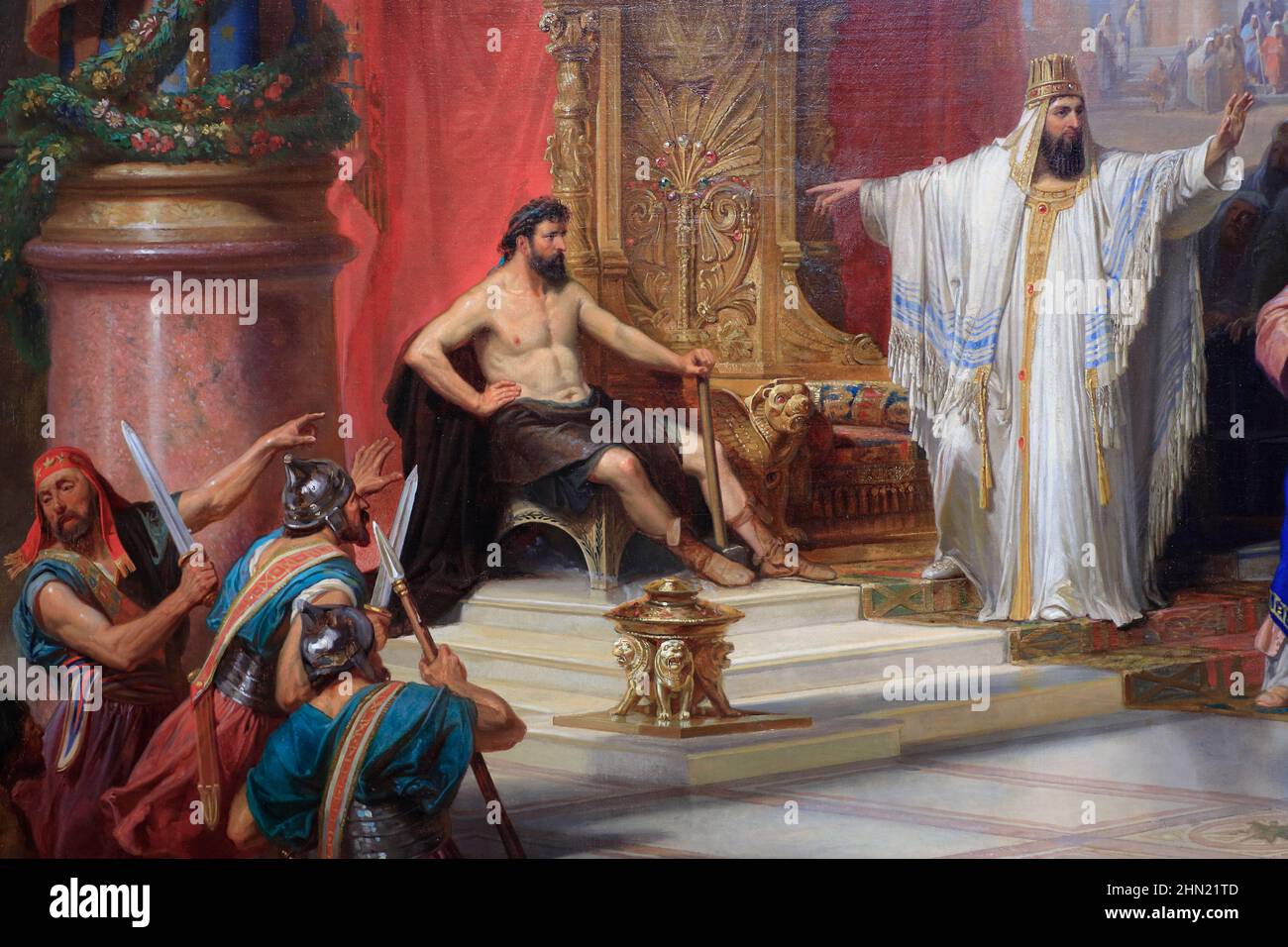 King Solomon and the Iron Worker (1863) by American artist Christian ...