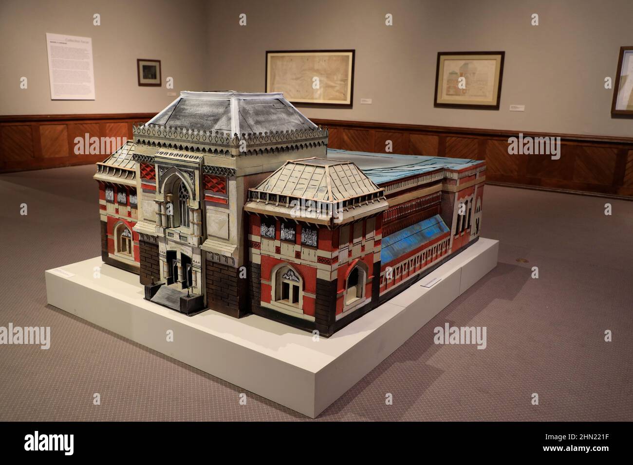 The architectural model of Fumess-Hewitt Building display in the ...