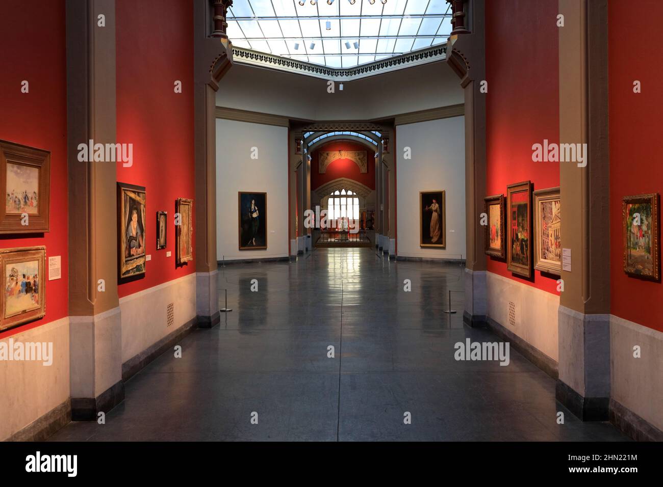 Exhibition hall inside of Fumess-Hewitt Building of Pennsylvania ...