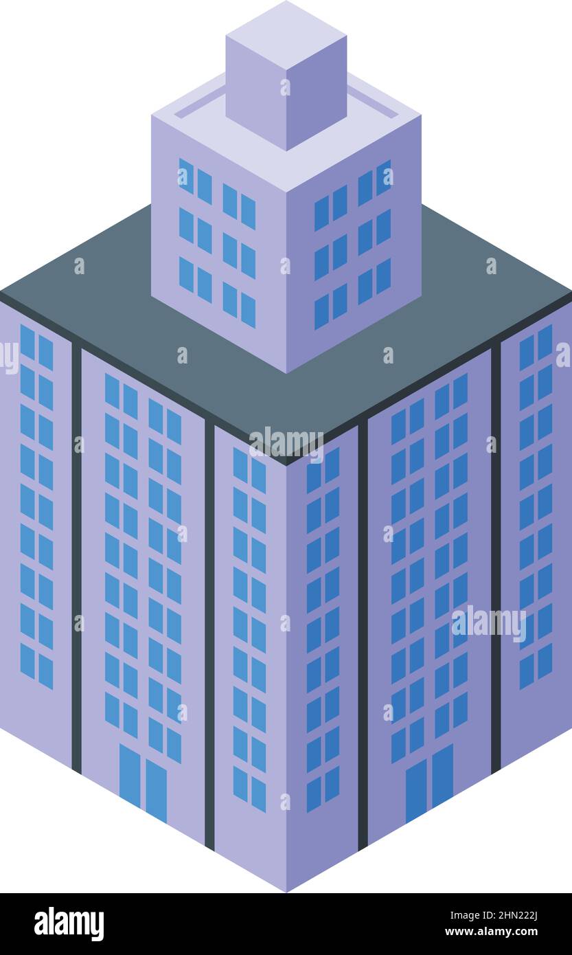 Floor multistory building icon isometric vector. City block. Modern ...