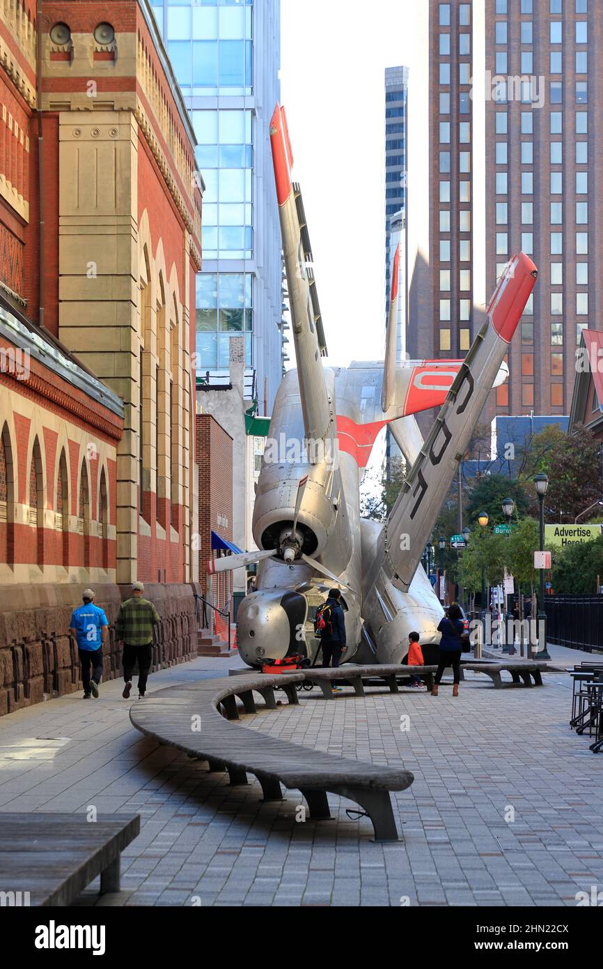 Grumman Greenhouse sculpture by Jordan Griska display at Lenfest Plaza ...