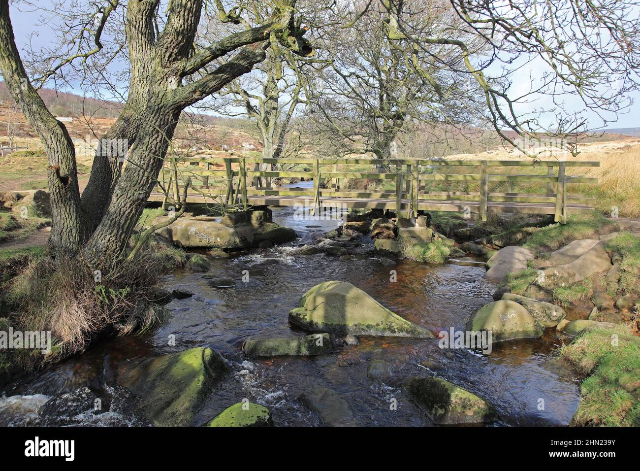 Padley gorge grindleford peak district hi-res stock photography and ...