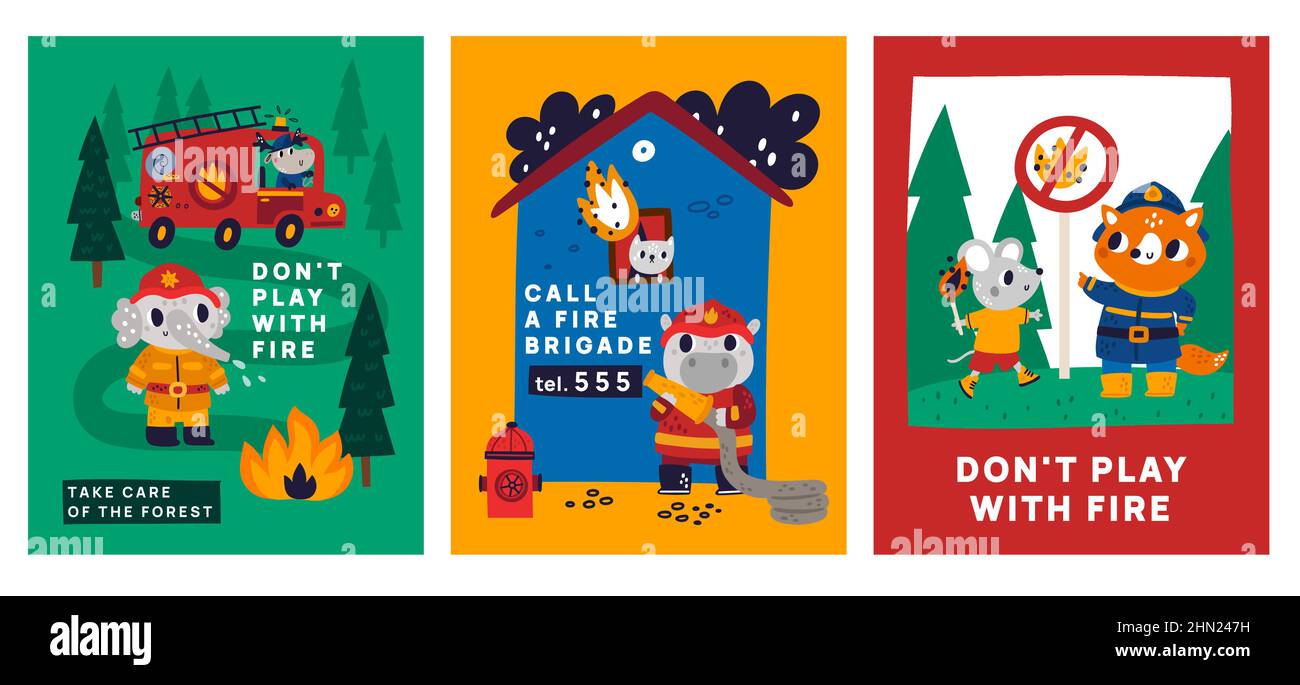 Fire safety poster hi-res stock photography and images - Alamy