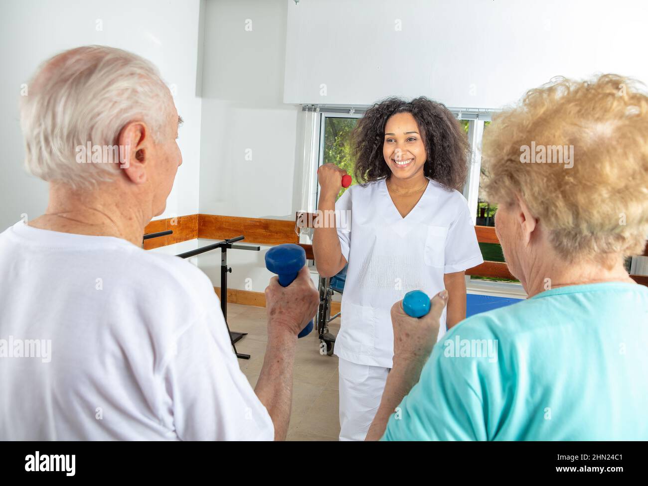 Couple people grandfather standing hi-res stock photography and images ...
