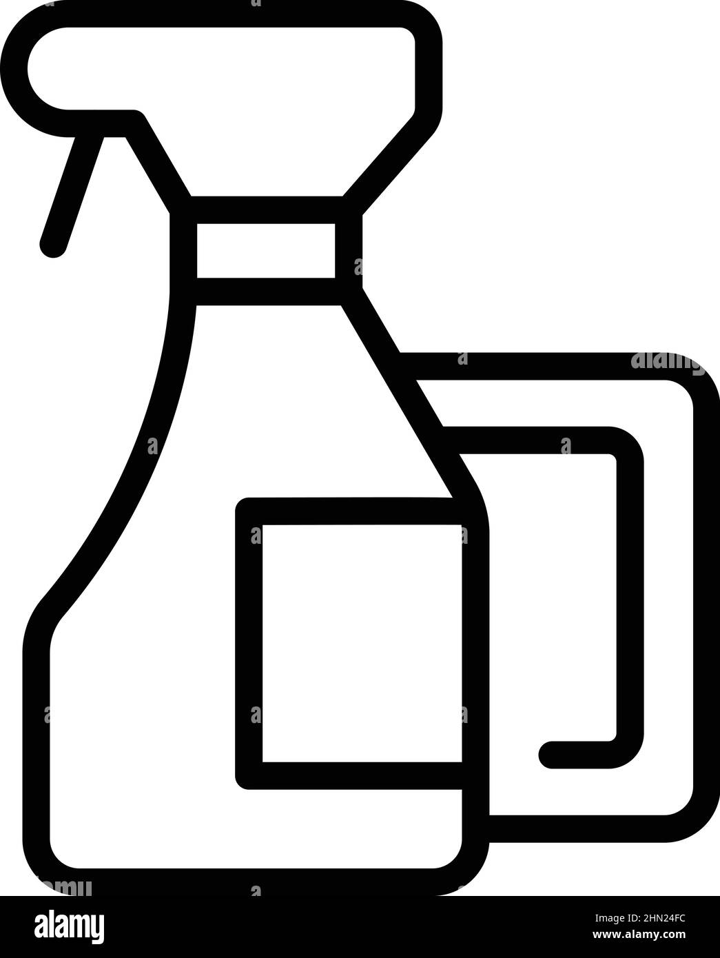 Cleaner spray icon outline vector. House service. Work office Stock ...