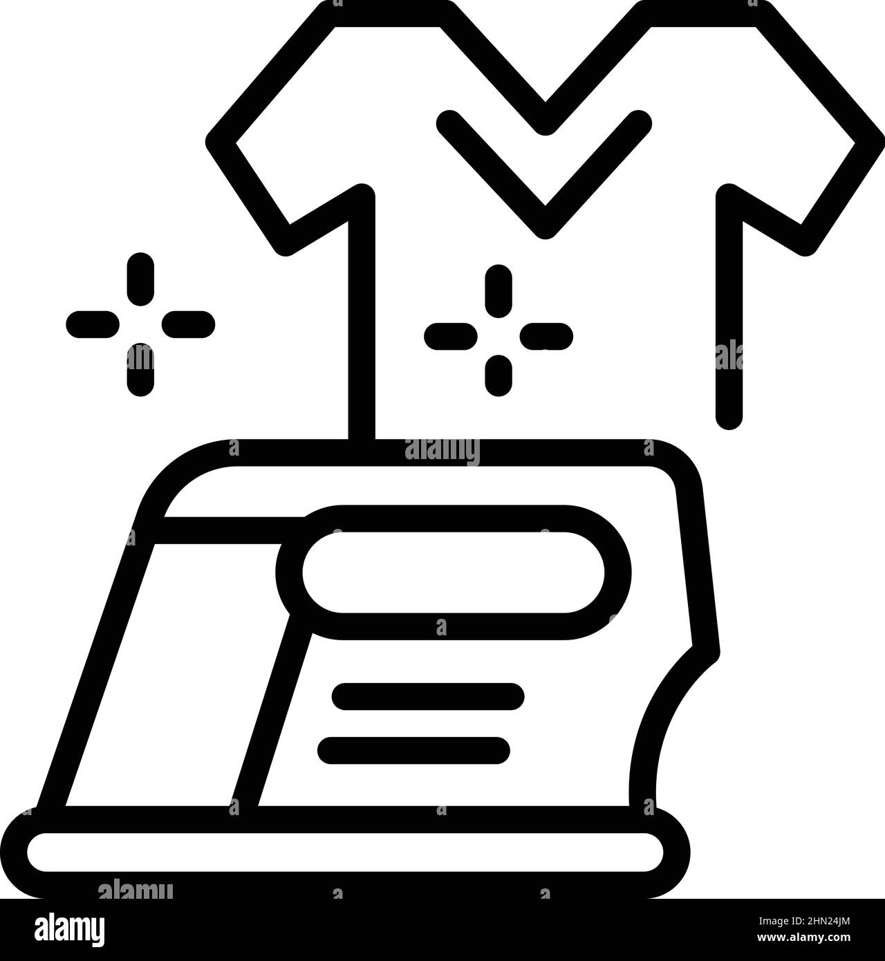 Clean cloth icon outline vector. Home service. Cleaning company Stock ...