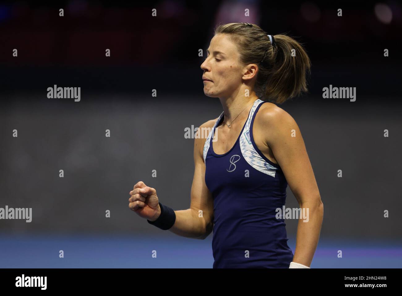 Alisja Rosolska of Poland play against Catherine Mcnally of USA, Anna ...
