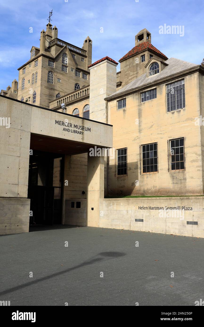 Mercer Museum and Library.Doylestown.Pennsylvania.USA Stock Photo - Alamy