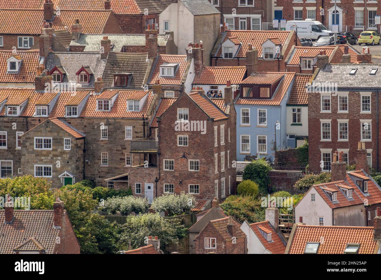 Whitby Town Houses, an urban view Stock Photo - Alamy