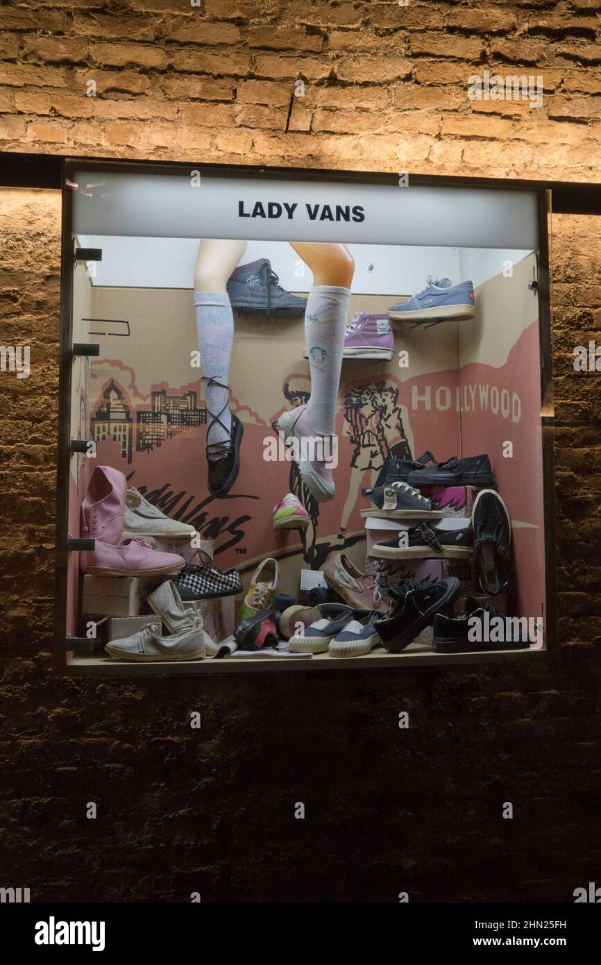 Vans Trans fashion display at a store by Waterloo train station in ...