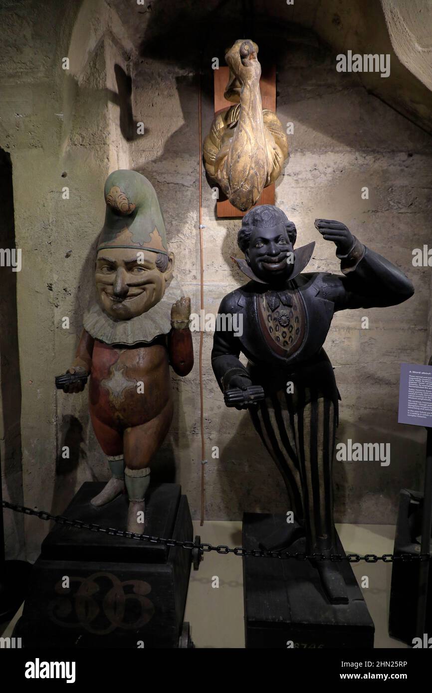 19th century cigar store figures display in Mercer Museum.Doylestown ...