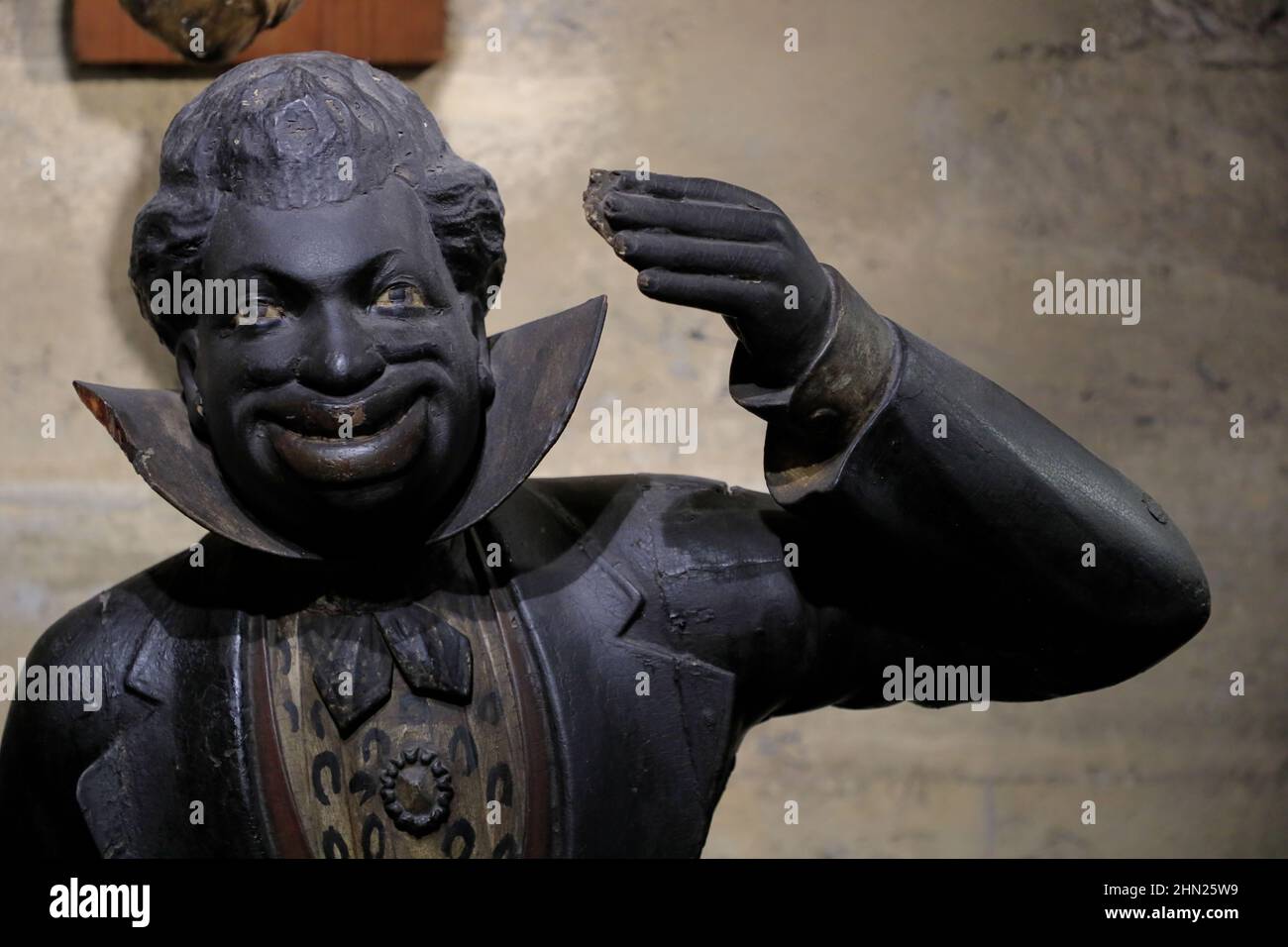 19th century cigar store figures display in Mercer Museum.Doylestown ...
