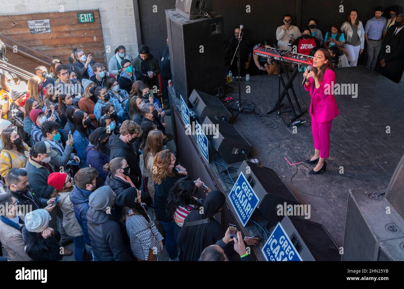 Austin, Texas USA, 13th Feb, 2022. U.S. Representative ALEXANDRIA ...