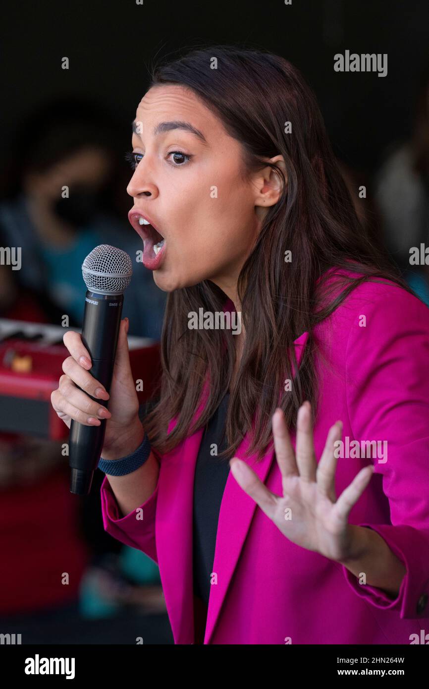 Austin, Texas USA, 13th Feb, 2022. U.S. Representative ALEXANDRIA ...