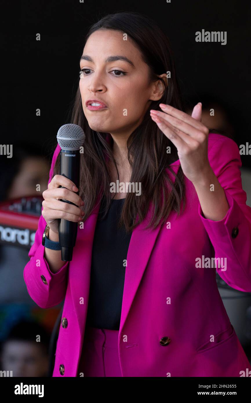 Austin, Texas USA, 13th Feb, 2022. U.S. Representative ALEXANDRIA ...