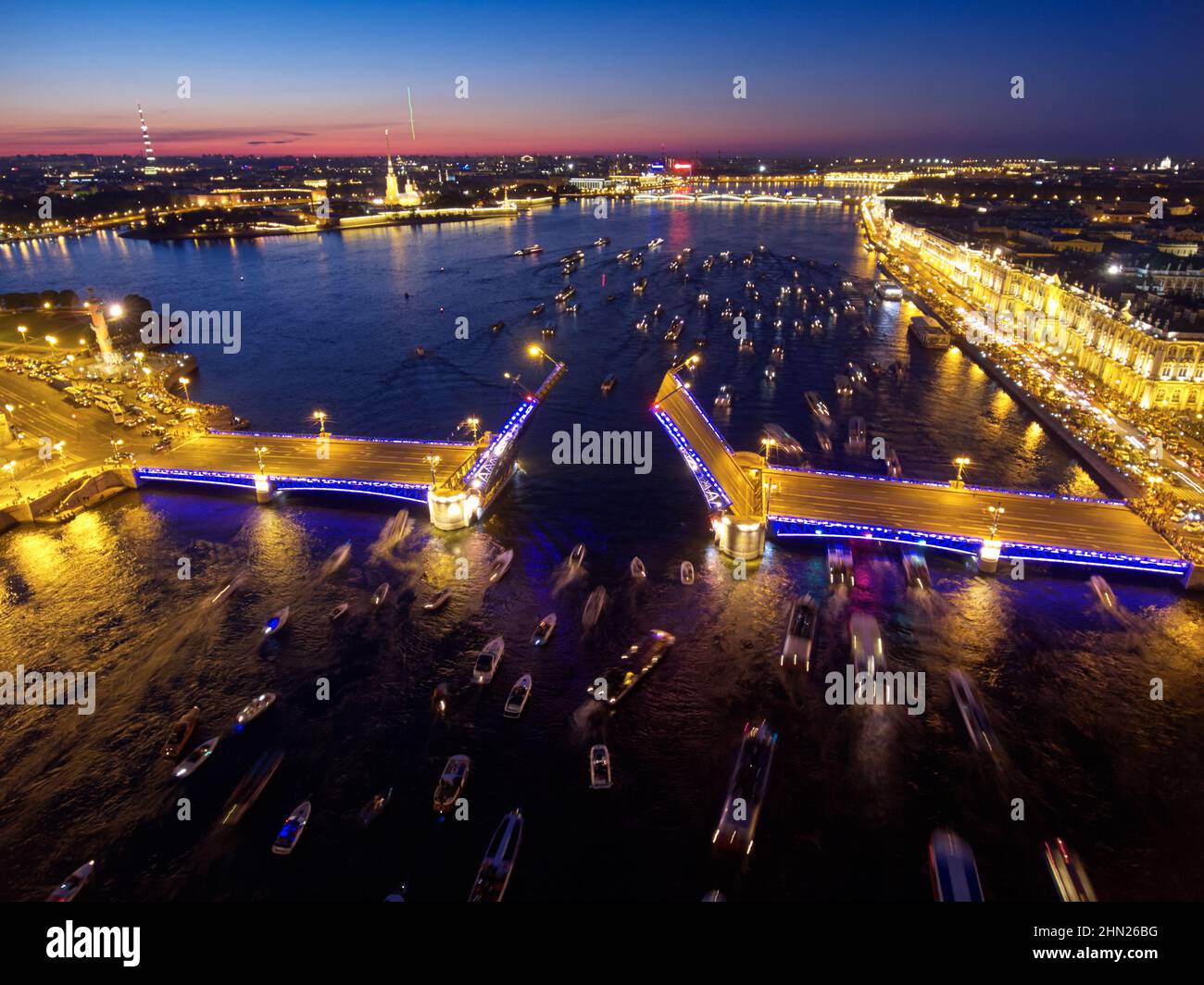 Aerial view on palace embankment hi-res stock photography and images ...
