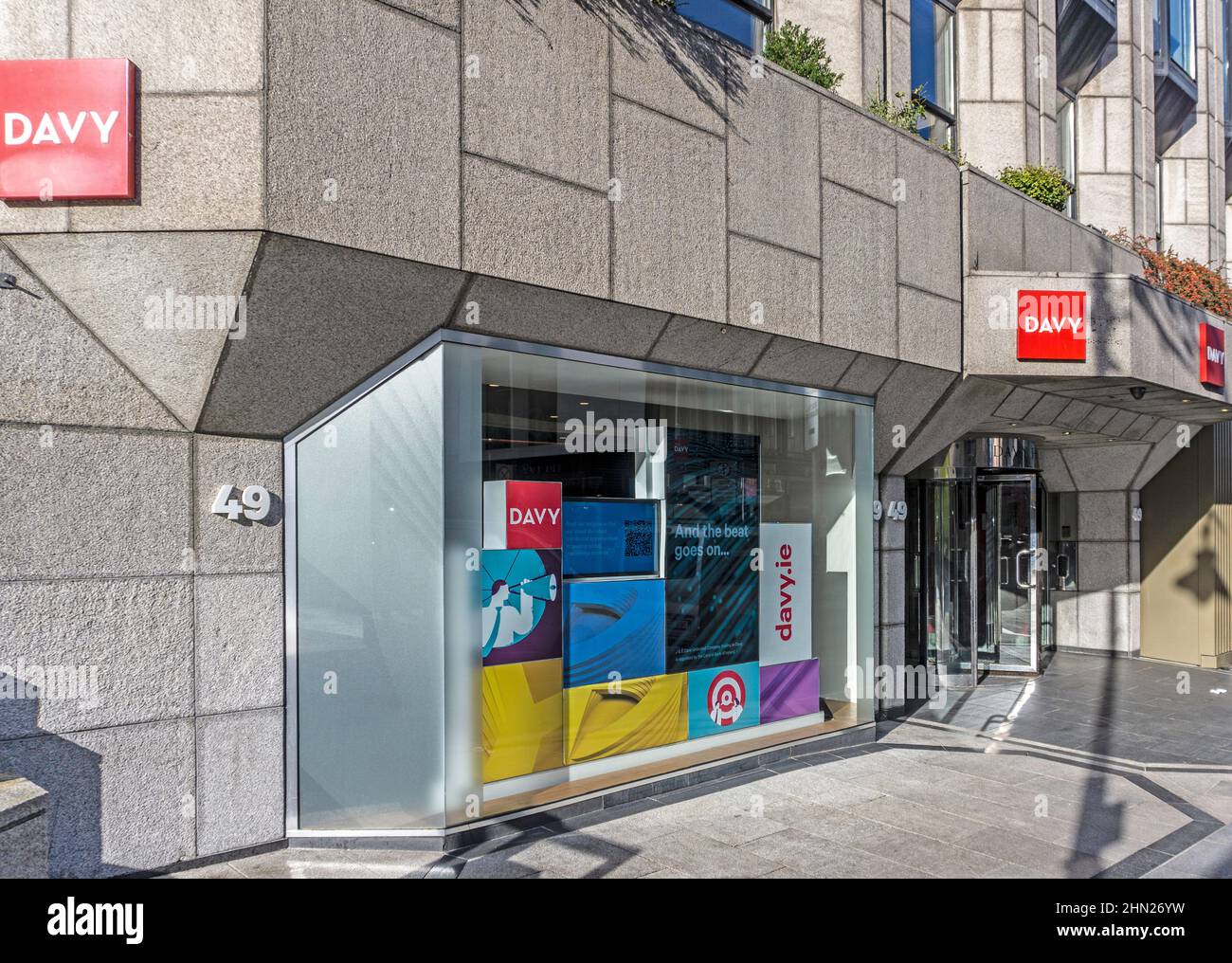 The offices of J & E Davy in Dawson Street. Davy is Ireland's largest ...