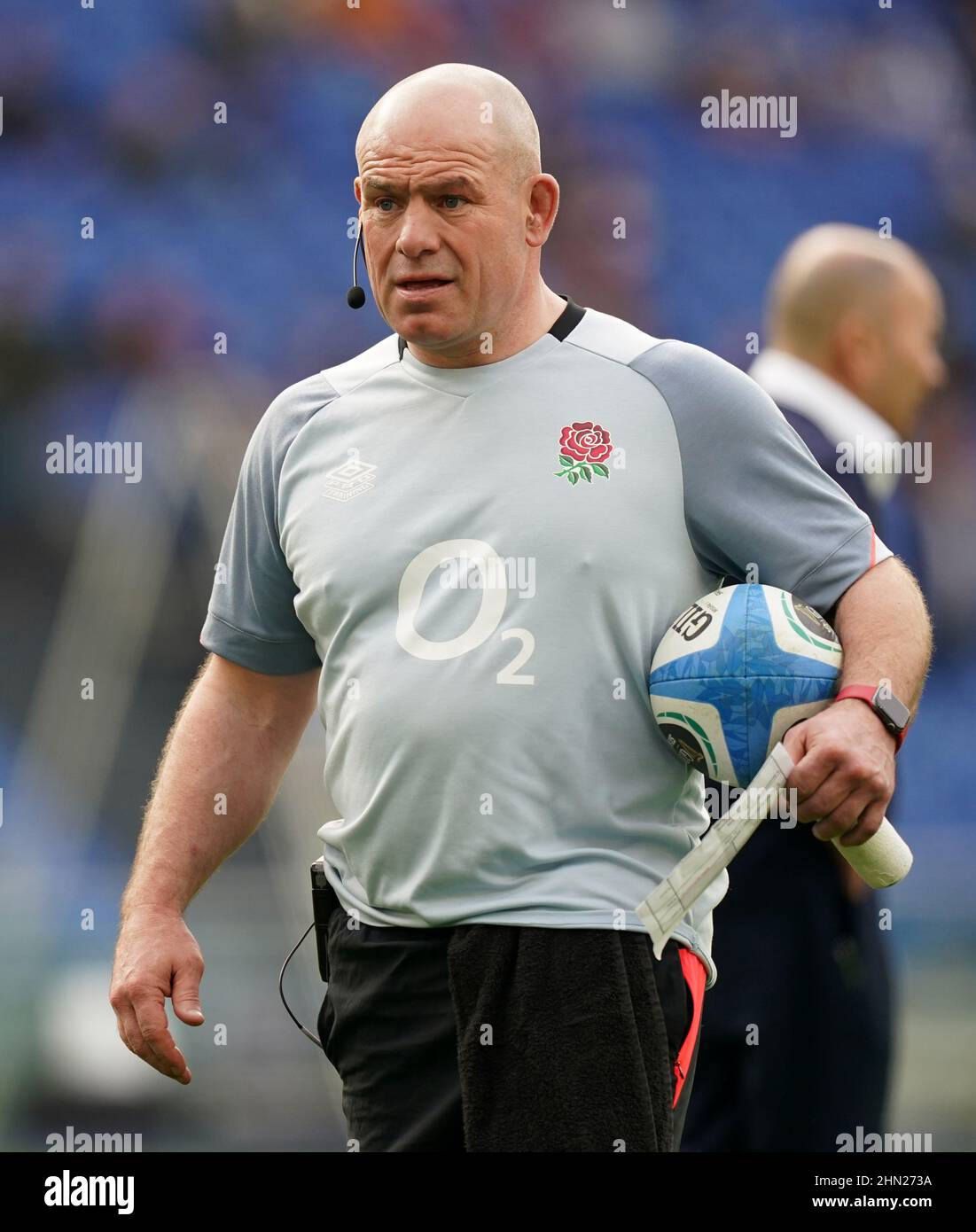 England forwards coach Richard Cockerill before the Guinness Six ...