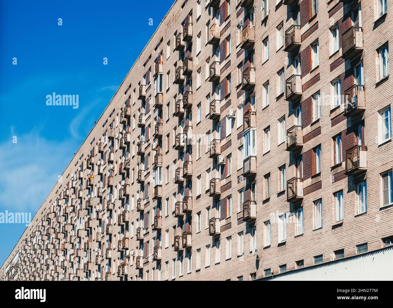 Multi-storey building. The urbanization concept of overpopulation Stock ...