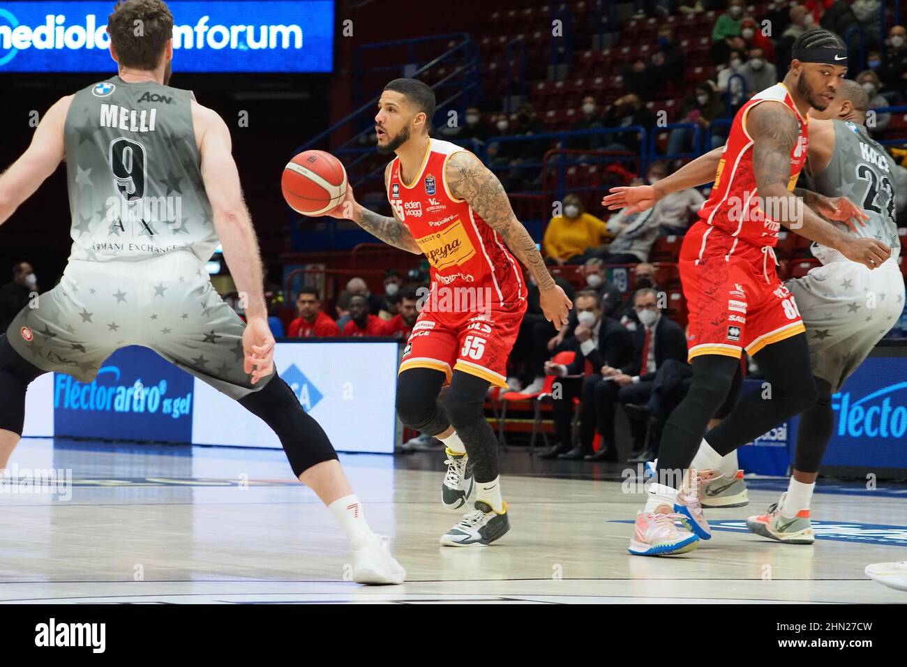 Mediolanum Forum, Milan, Italy, February 13, 2022, Tyler Larson ...