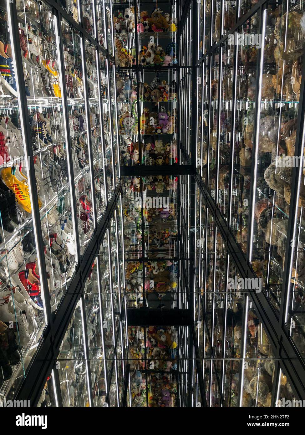 Florence, Italy, inside Gucci Garden, Luxury Shop Display, Sneakers ...