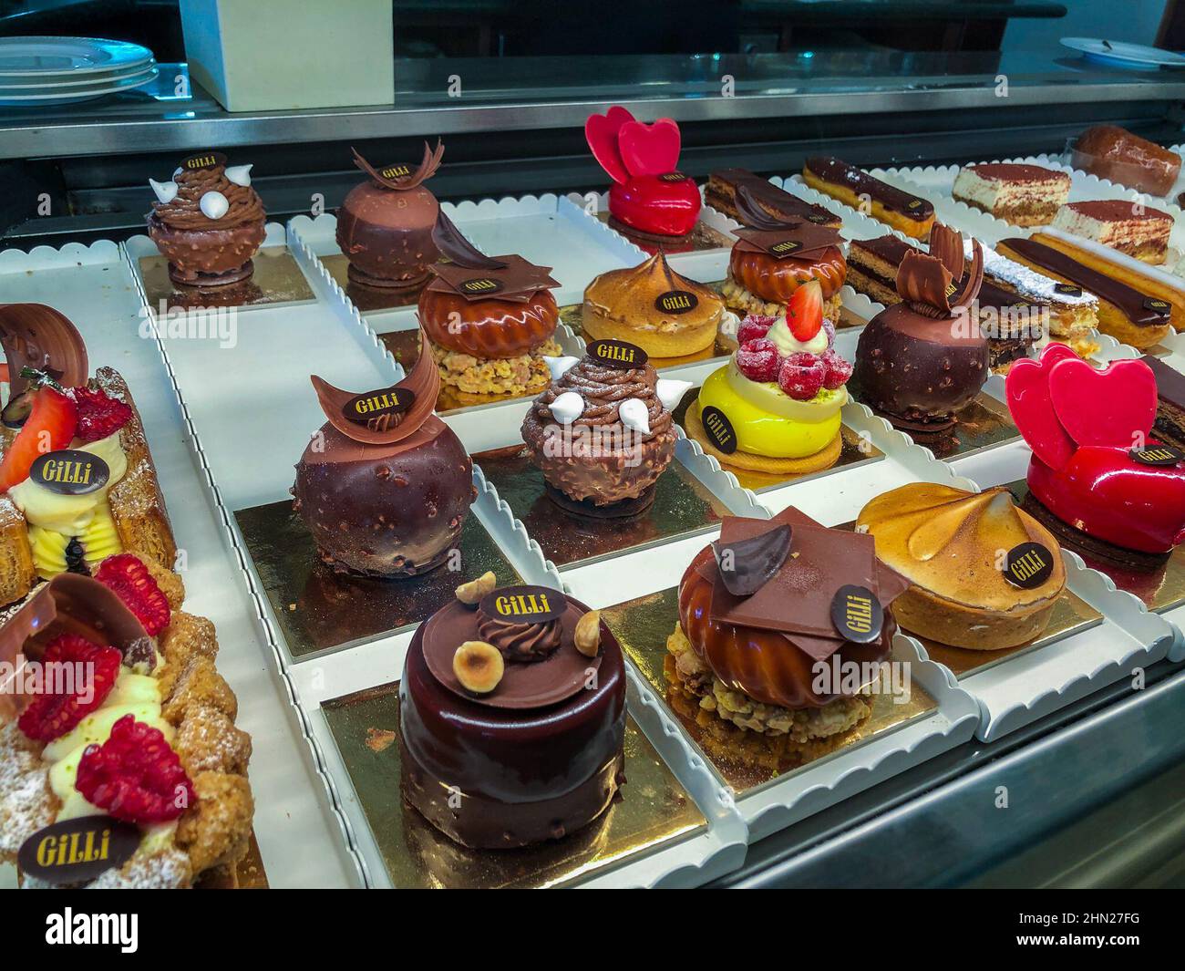 Florence, Italy, inside Old Italian Bakery Cafe Restaurant, Gelli Stock ...