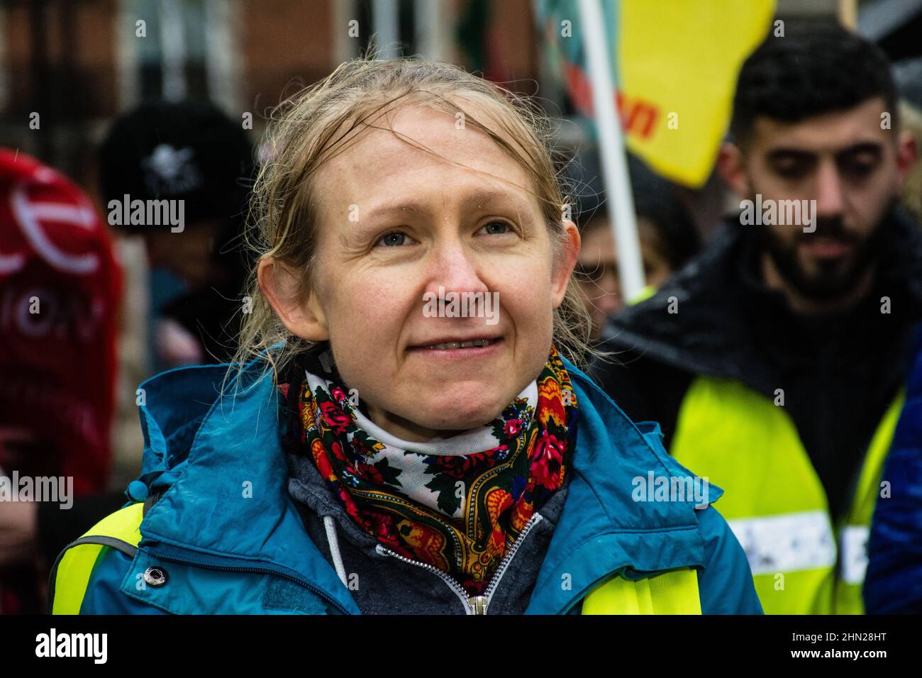 London, UK. 13 February 2021. Marching for freedom for Ocalan is a ...