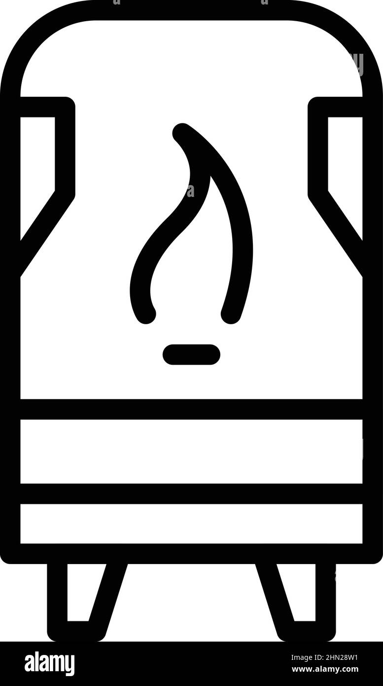 Gas boiler condensing icon outline vector. Home water. Hot energy Stock ...
