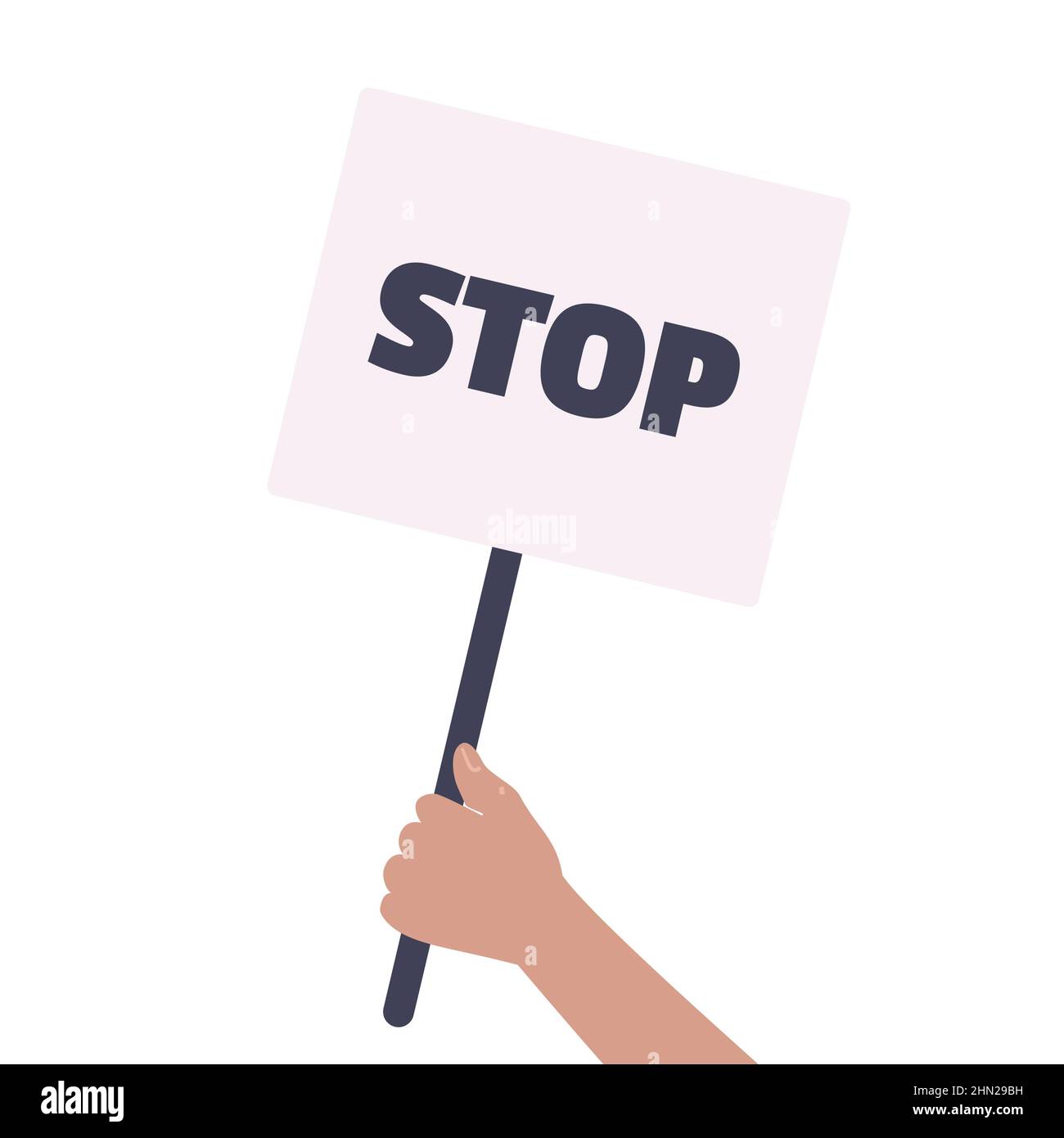 Protest. Protesters holding banners and placards. Activists with vote ...