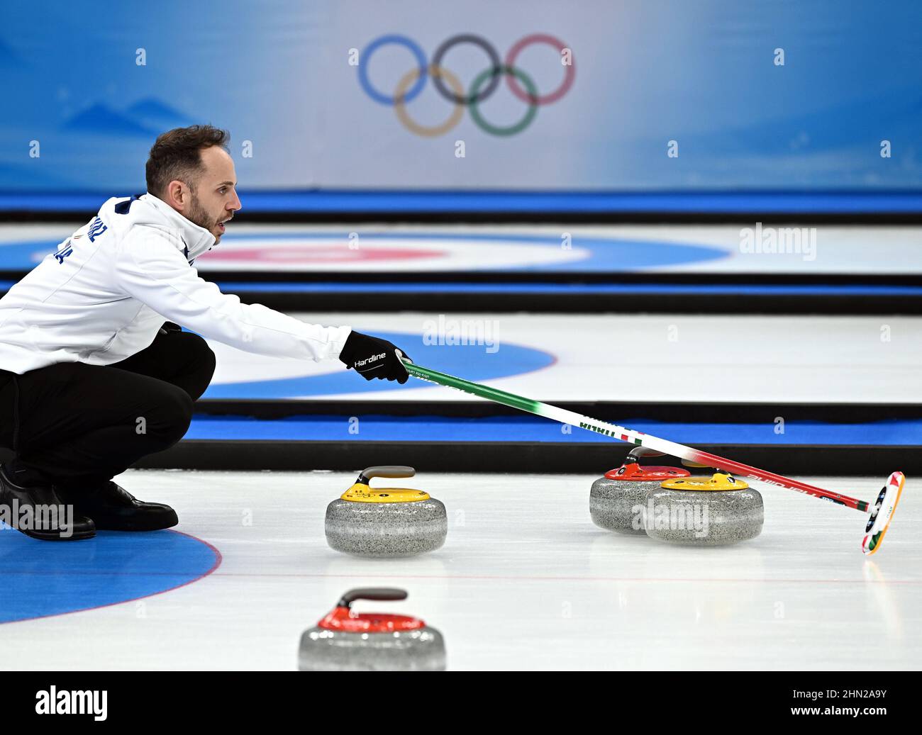 Beijing, China. 13th Feb, 2022. Joel Retornaz of Italy competes during ...