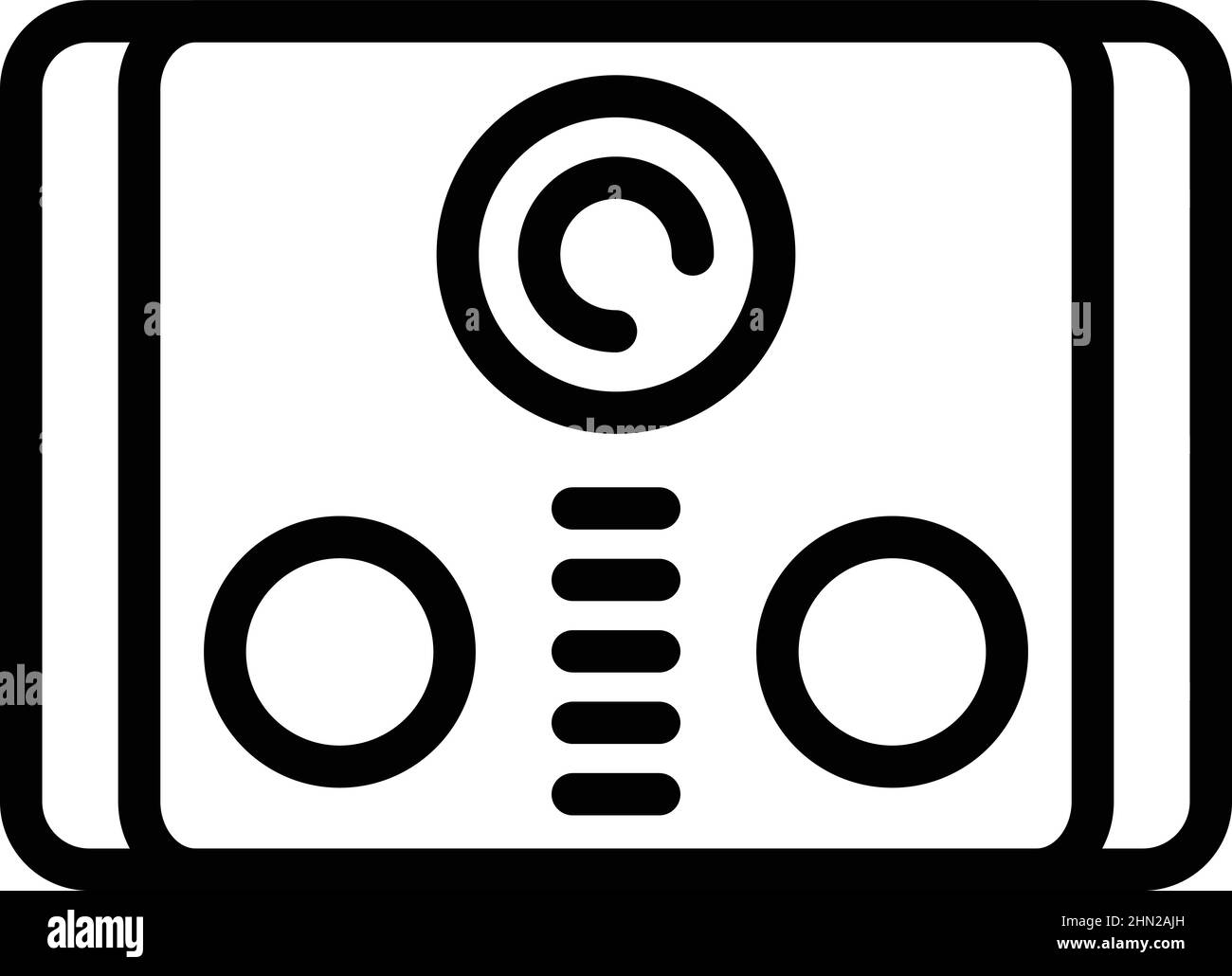 Door video intercom icon outline vector. Bell system. Camera security Stock Vector Image & Art ...