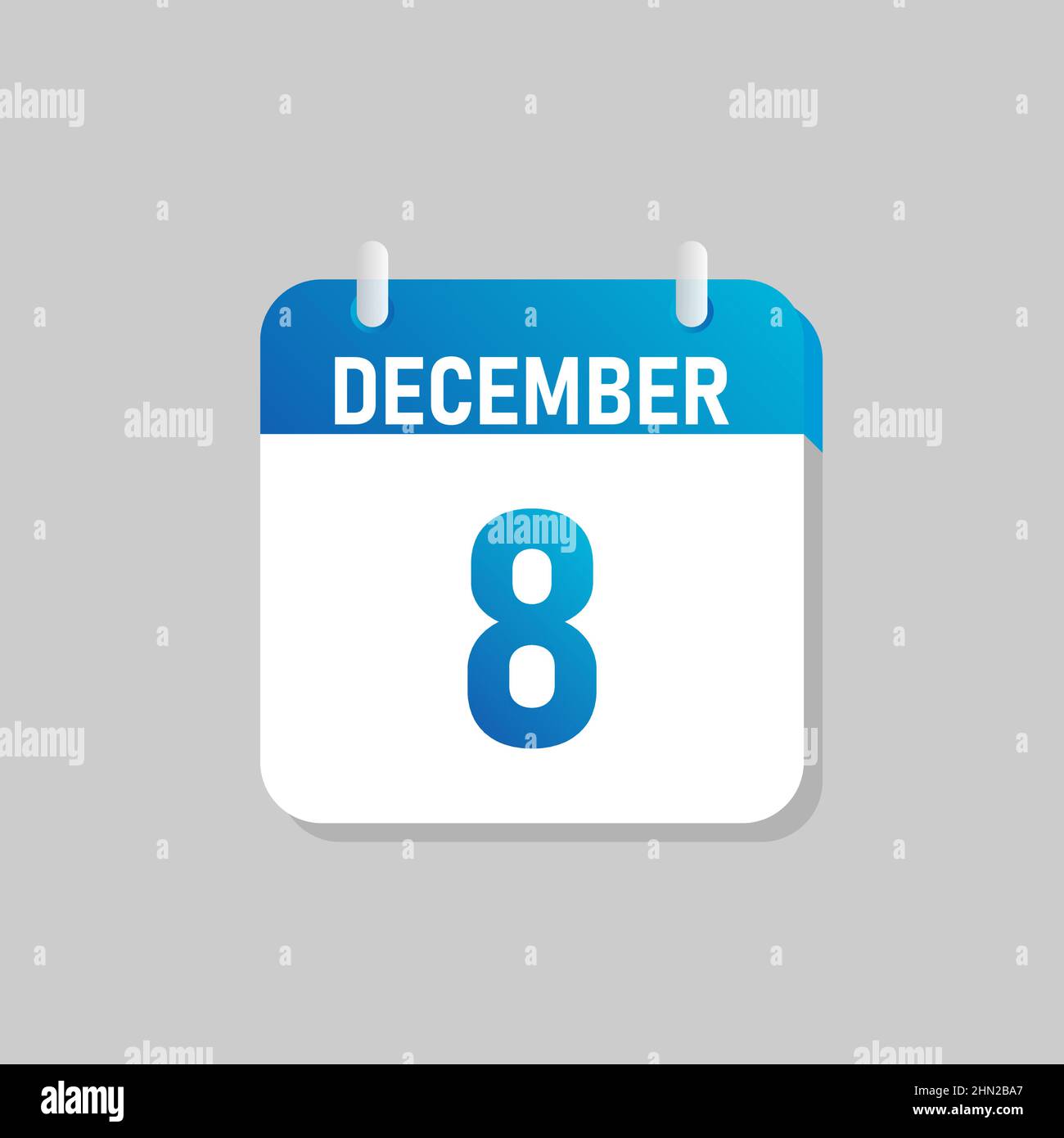 December calendar page Stock Vector Images - Alamy