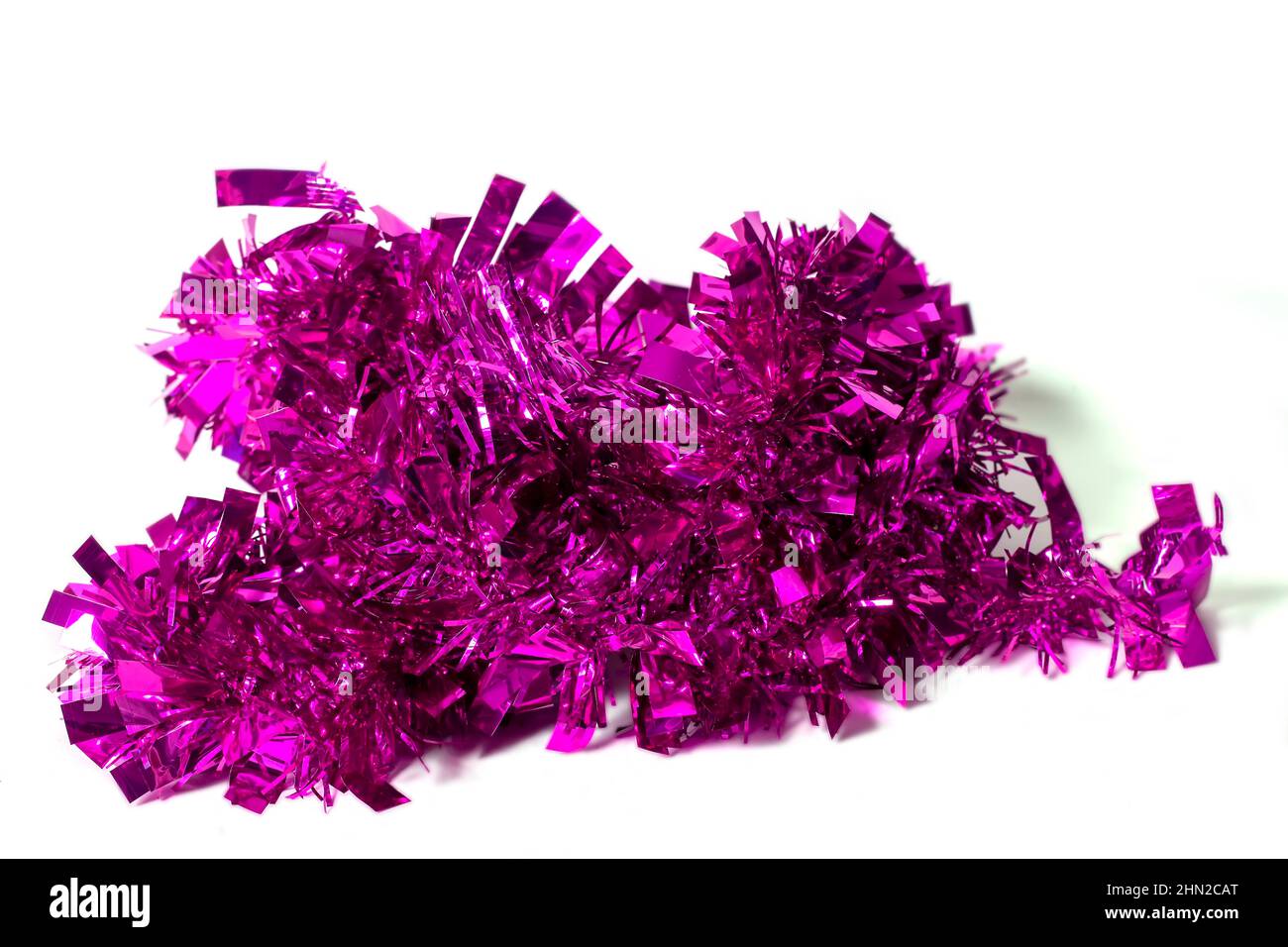 Decorative glitter paper string garland used in the background during ...