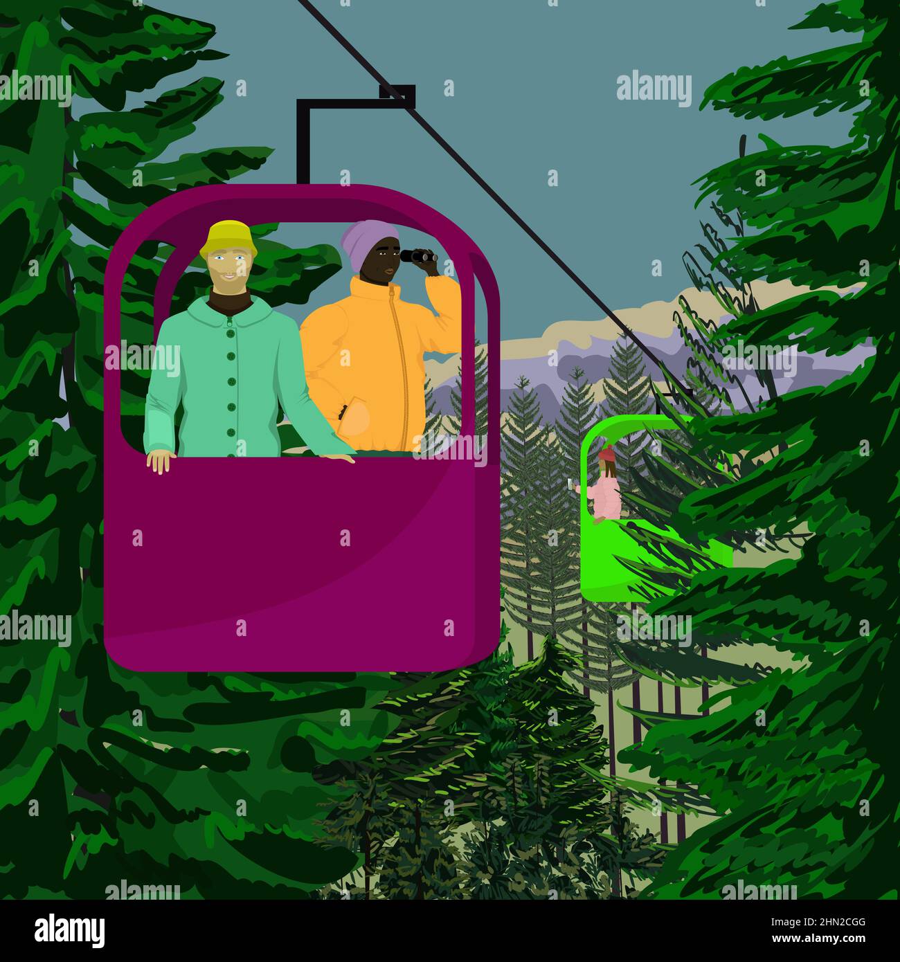 Group people in transport Stock Vector Images - Alamy