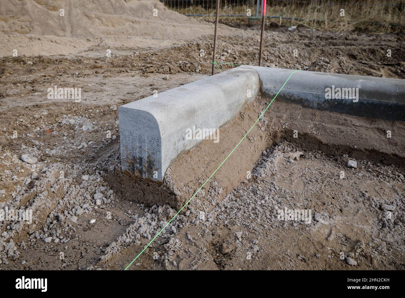 Highway roadside green grass concrete hi-res stock photography and ...