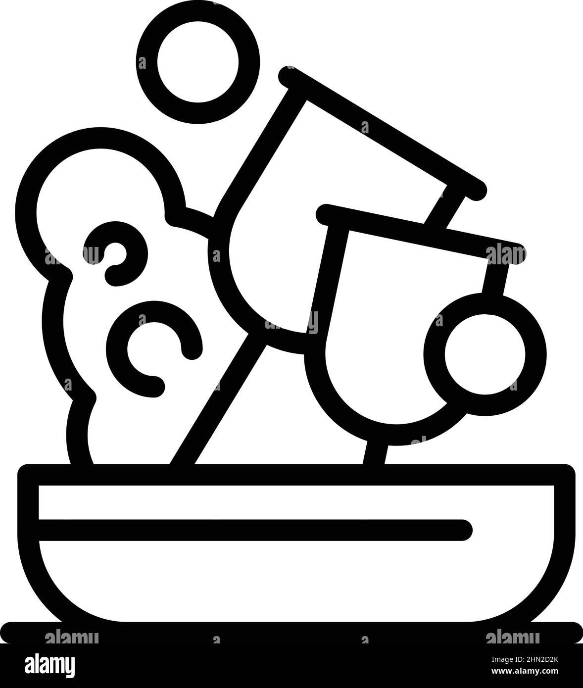 Clear dirty dish icon outline vector. Liquid detergent. Clean product ...