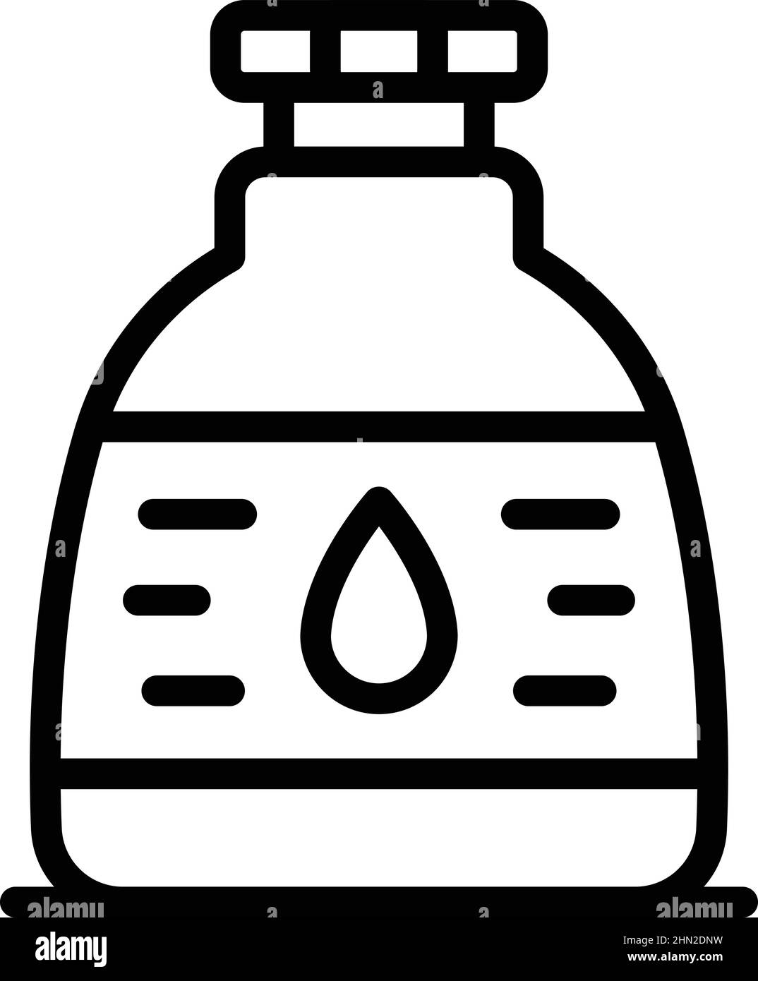 Cleaner bottle icon outline vector. Water product. Liquid detergent ...