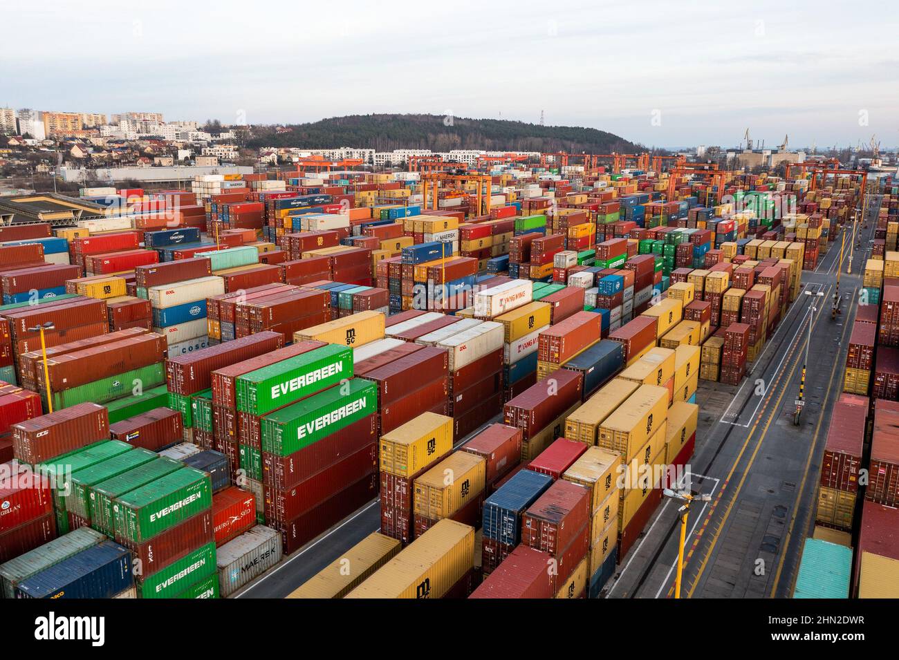 Gdynia, Pomerania, Poland. 13th Feb, 2022. EDITORS NOTE: Image taken ...