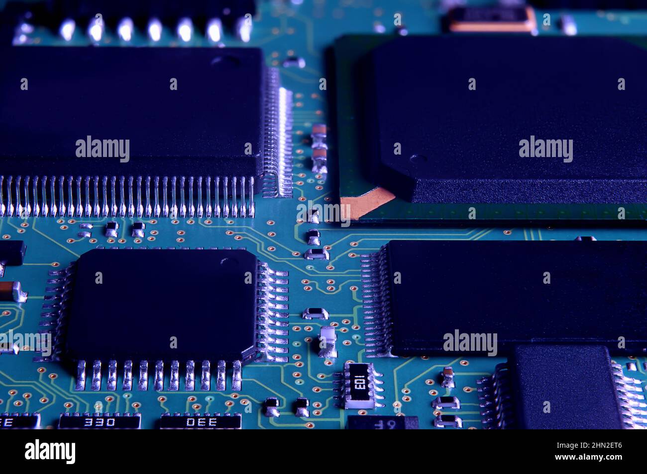 Closeup printed circuit board hi-res stock photography and images - Alamy