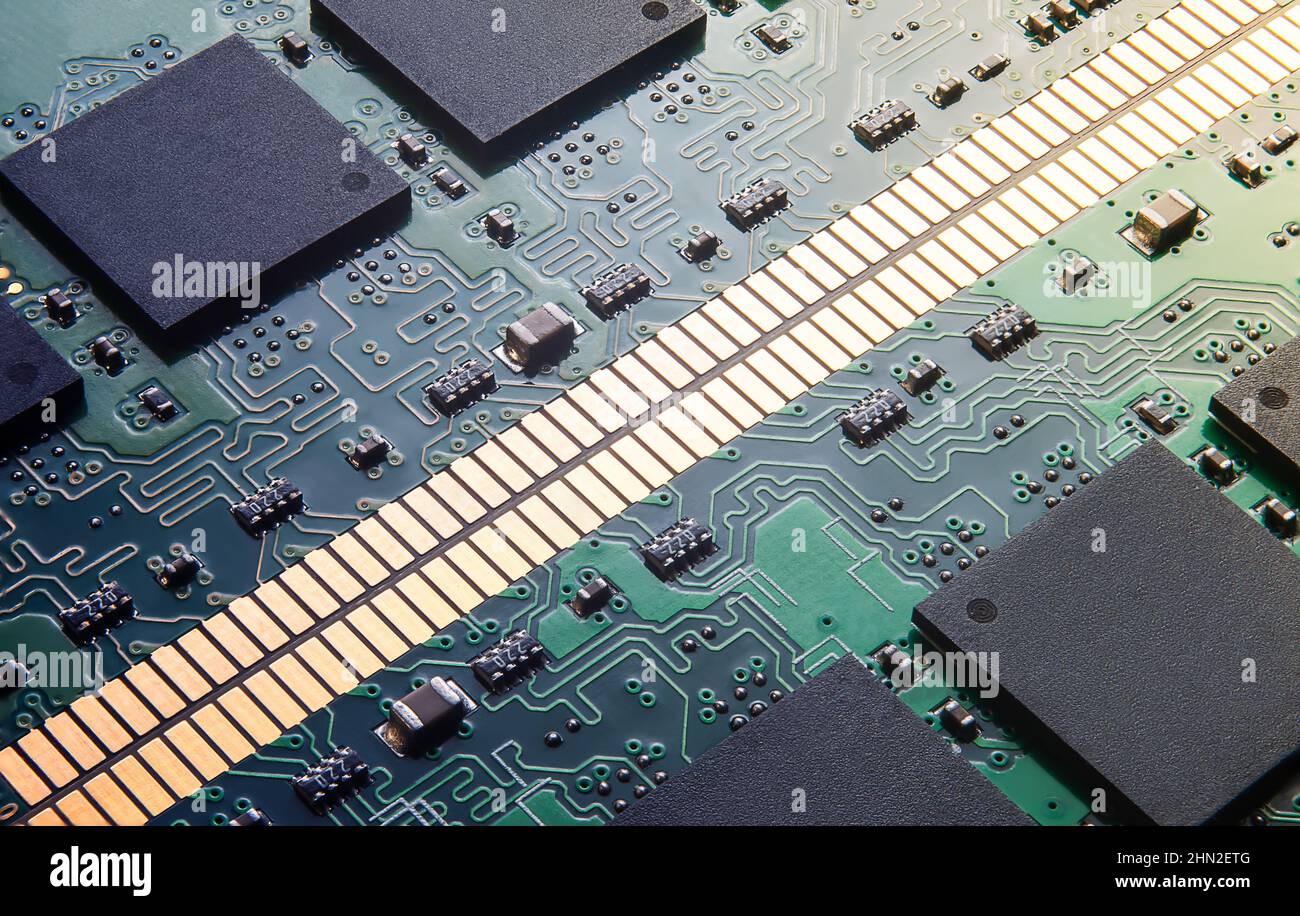 Closeup printed circuit board hi-res stock photography and images - Alamy