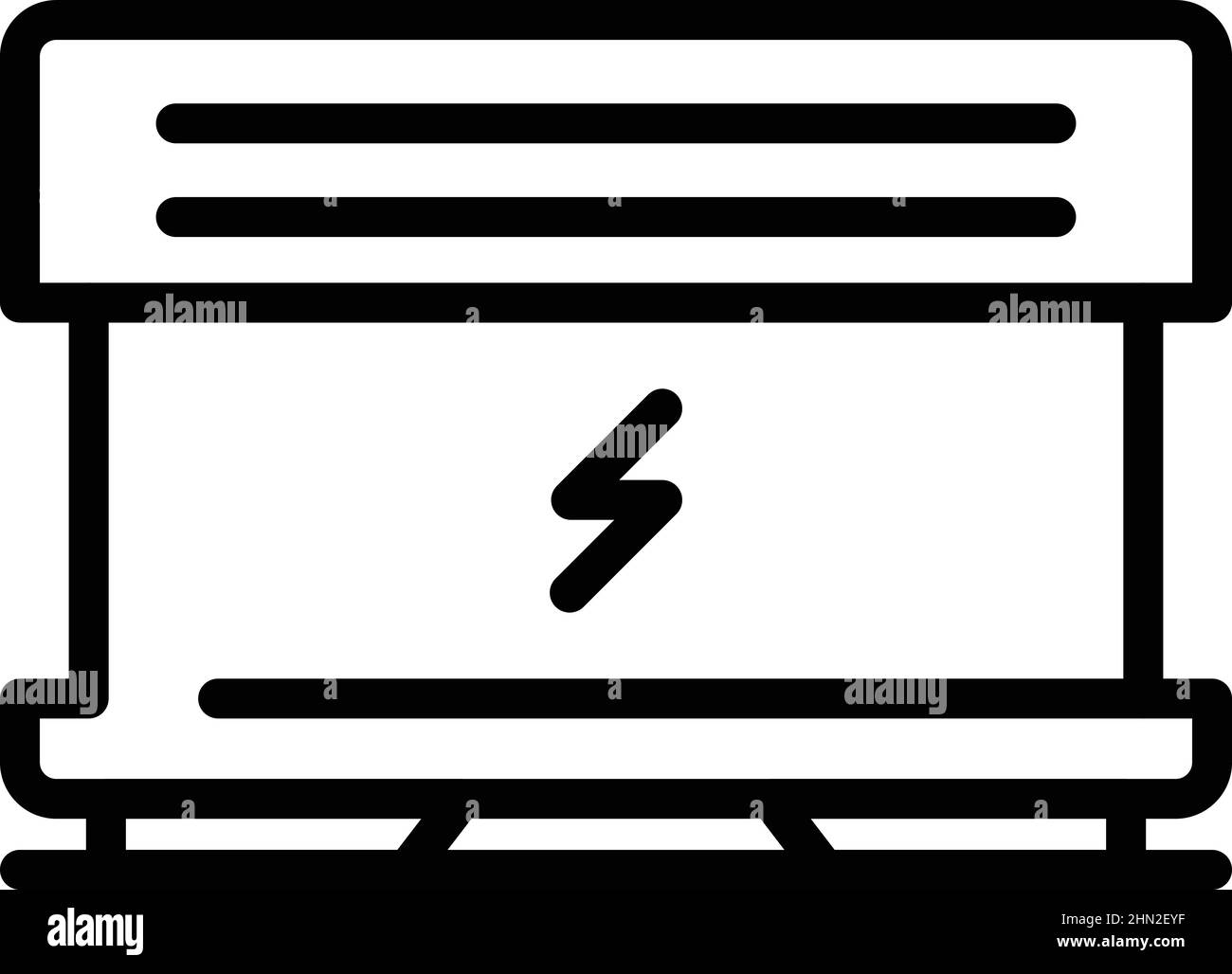 Control convector icon outline vector. Home heater. Panel heater Stock Vector Image & Art - Alamy
