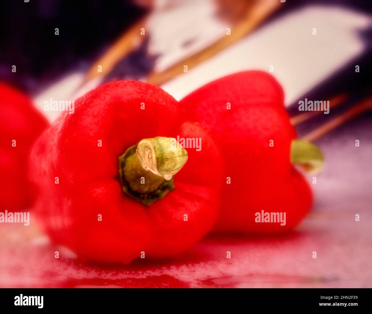 Arrangement of colourful sweet peppers hi-res stock photography and ...